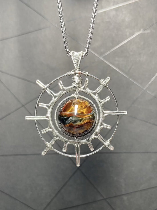Pietersite Sun God Pendant Necklace – Starrytale Isle